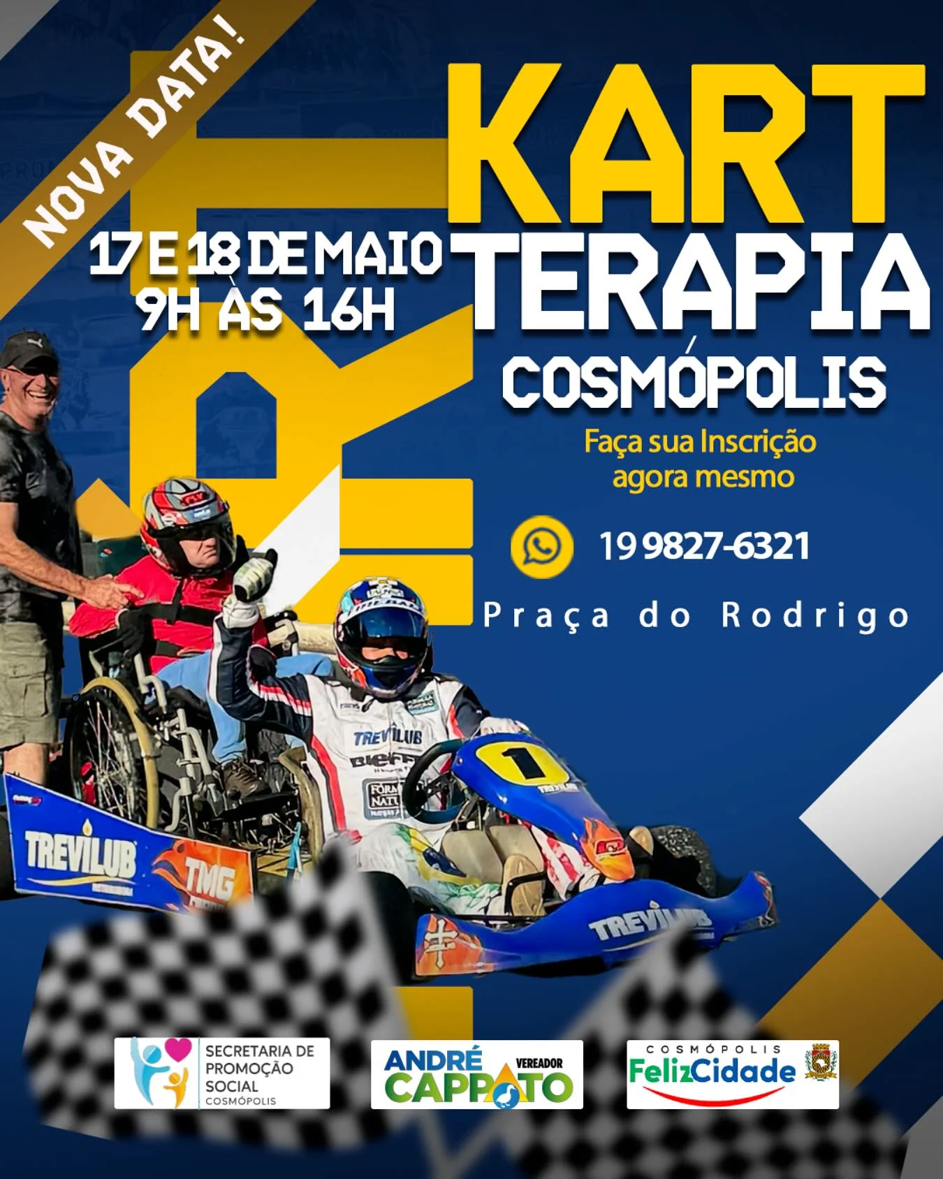 1º Kart Terapia ganha nova data! – Prefeitura Municipal de Cosmópolis