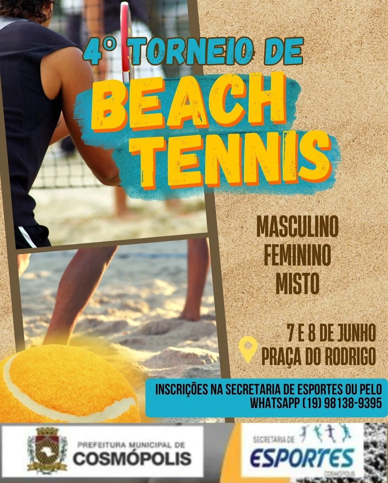 4º Torneio de Beach Tennis de Cosmópolis – Prefeitura Municipal de ...